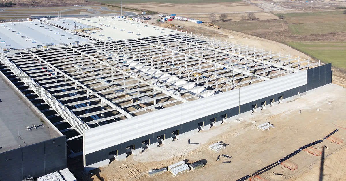 Rozbudowa hali magazynowej dla Oponeo