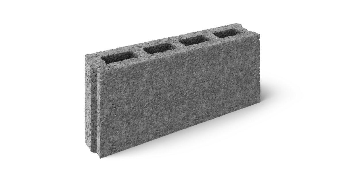 Żużlobetonowy pustak Alfa | Betard